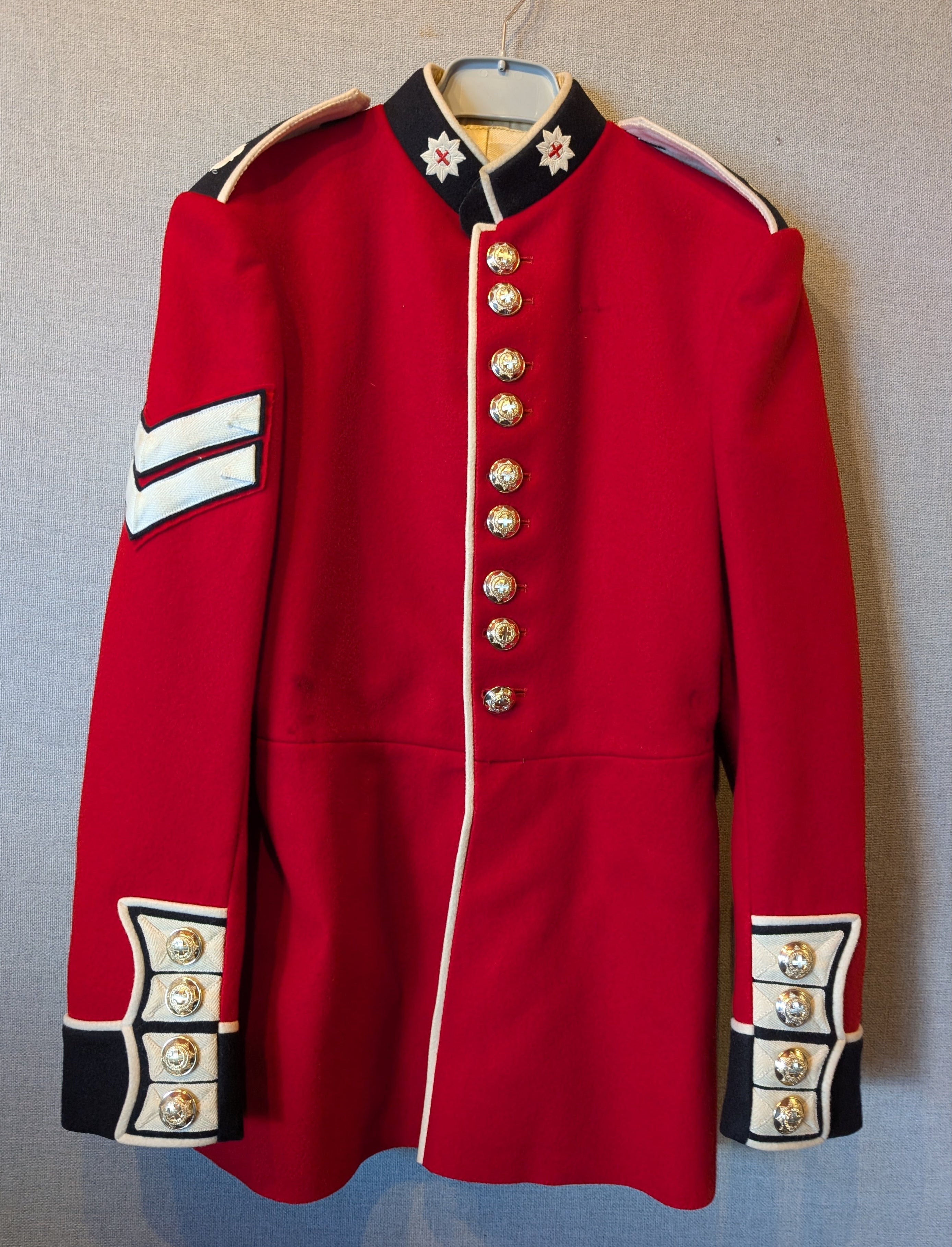 37" Chest Regular Coldstream Guards Red Tunic Footguards Gdsm Jacket 9 ...
